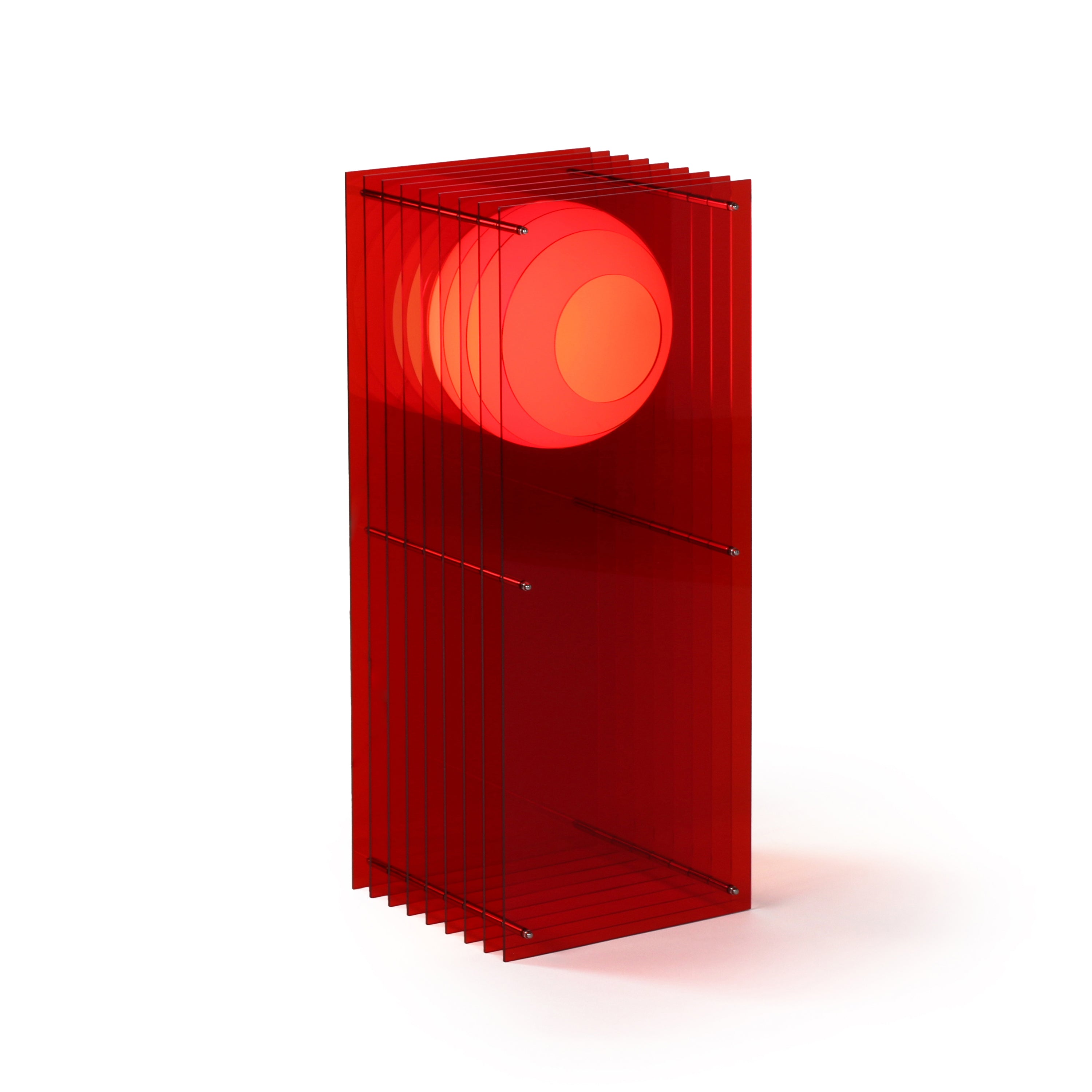 Lớp big rectangle in red acrylic – BaNG eShop