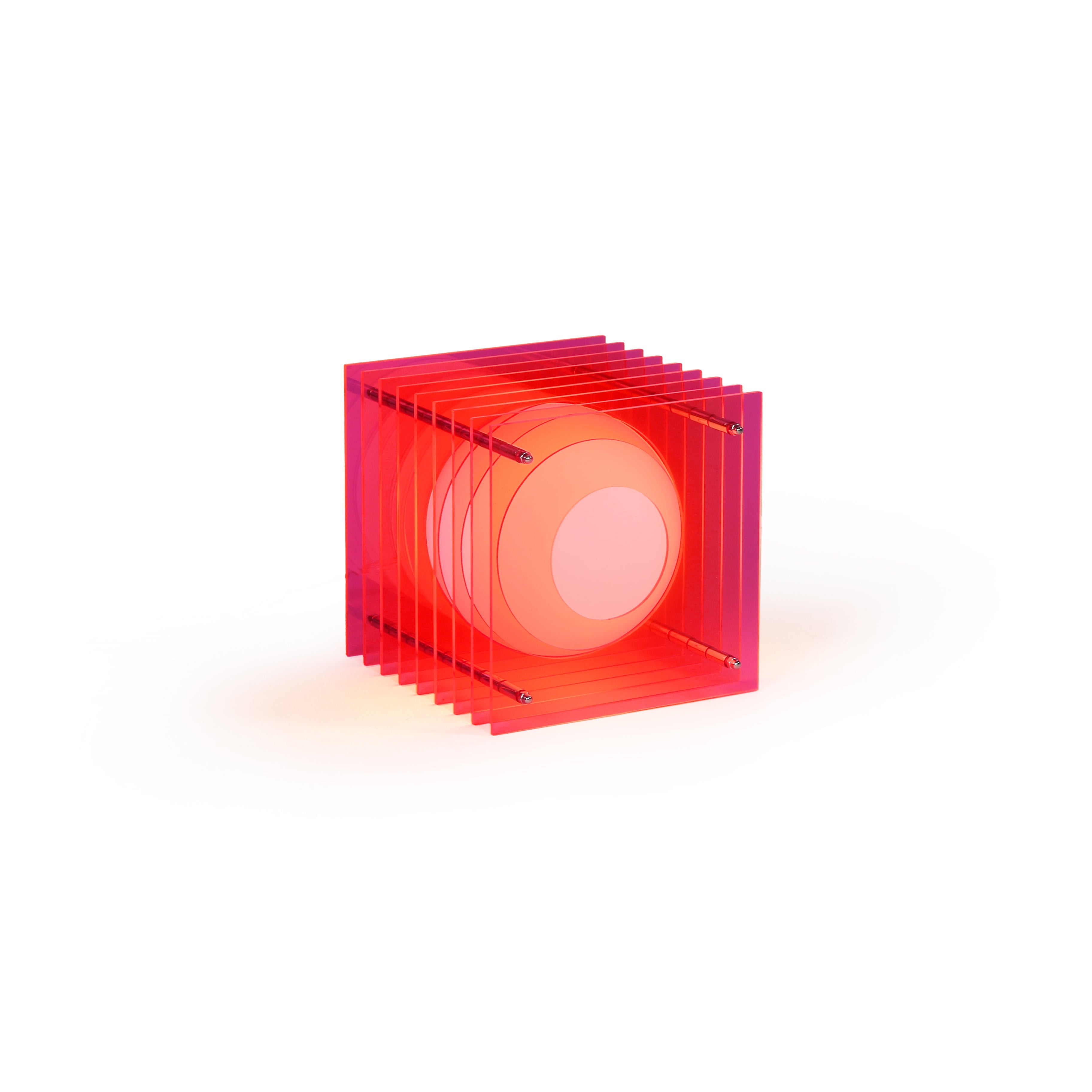 Lớp small square in electric pink acrylic – BaNG eShop